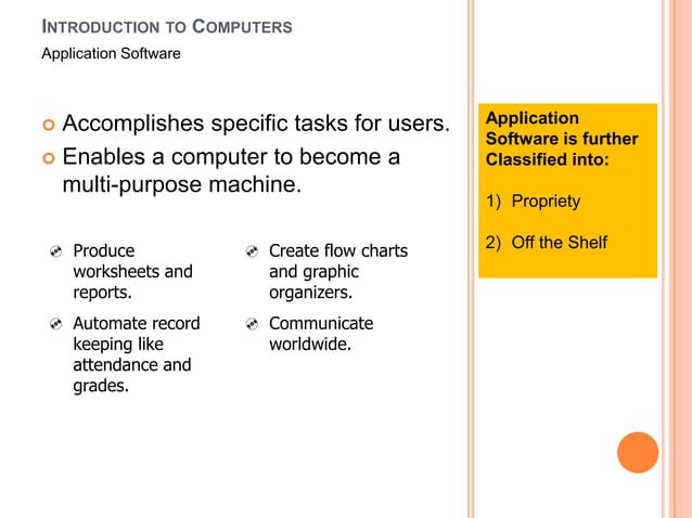 Introduction to computers | PPTX | Computing | Technology & Computing