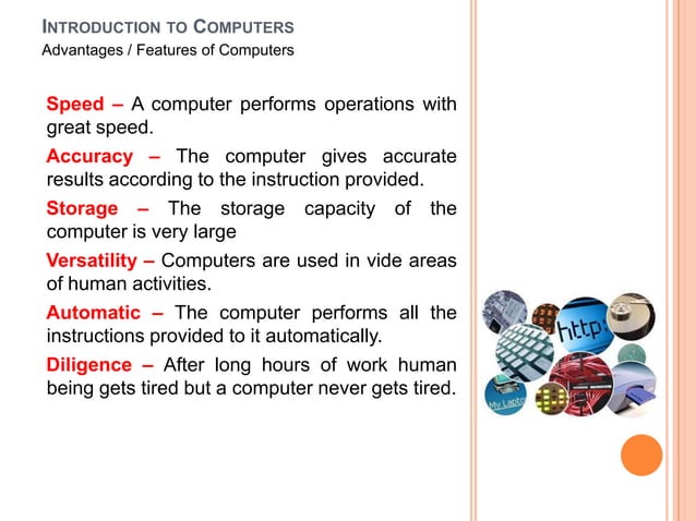 Introduction to computers | PPTX | Computing | Technology & Computing