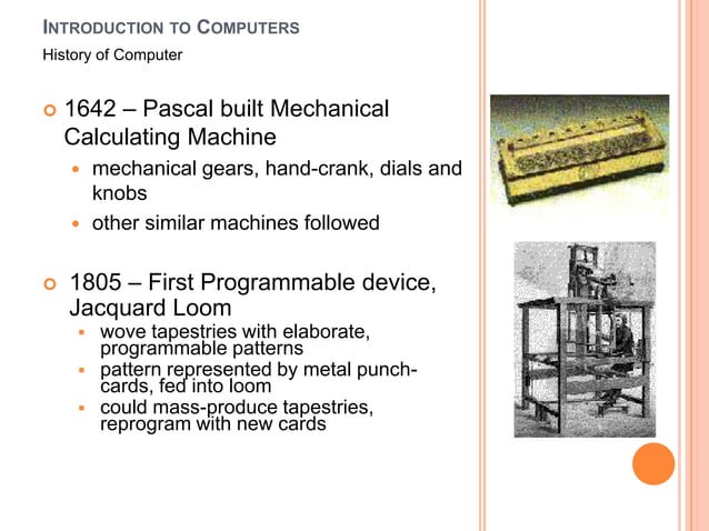 Introduction to computers | PPTX | Computing | Technology & Computing