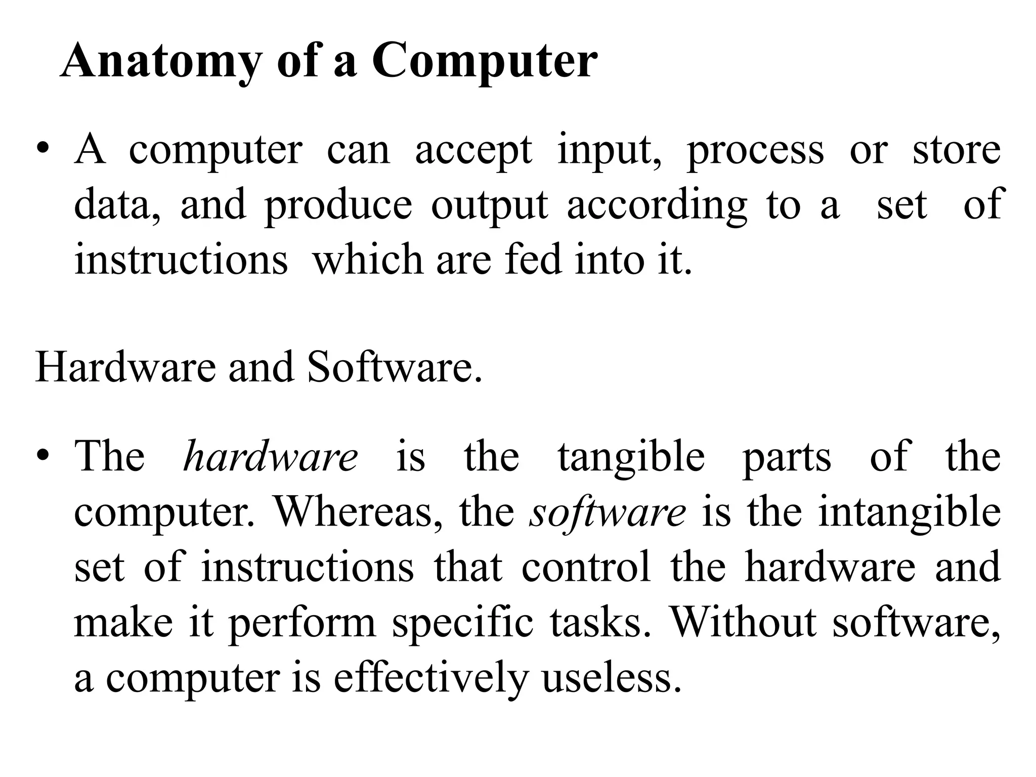 Introduction to computers | PPTX
