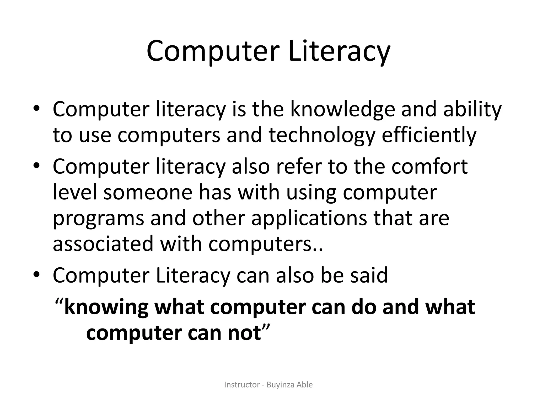 Introduction to computers notes | PPTX