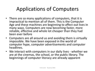 Introduction to computers notes | PPTX