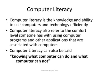 Introduction to computers notes | PPTX