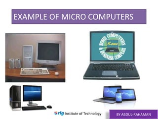 Introduction to computers by abdul rahaman | PPTX