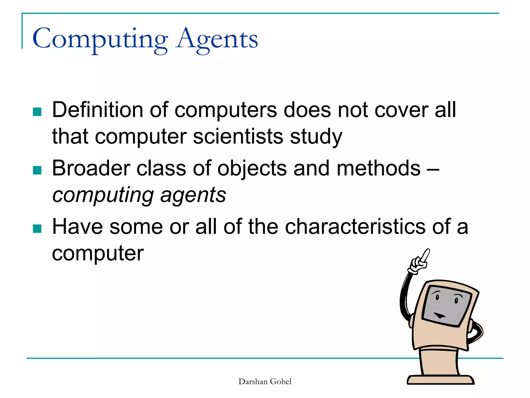 Introduction To Computer Science Pptx Computing Technology And Computing