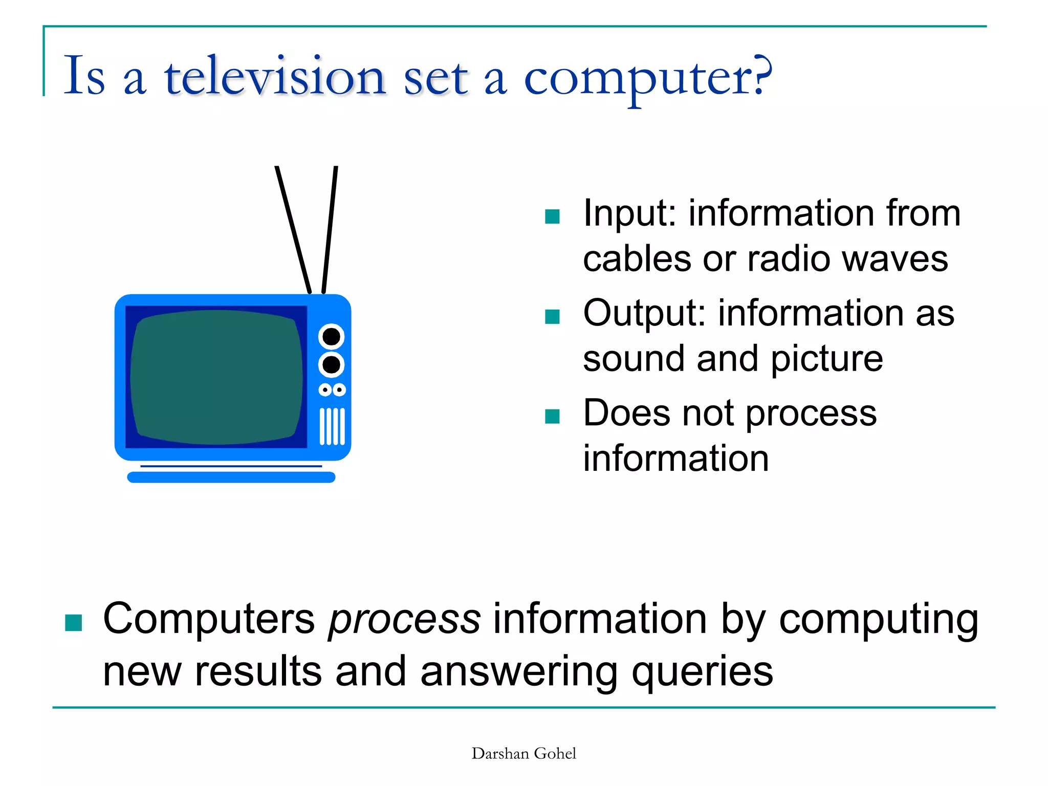 Introduction to computer science | PPTX | Computing | Technology ...