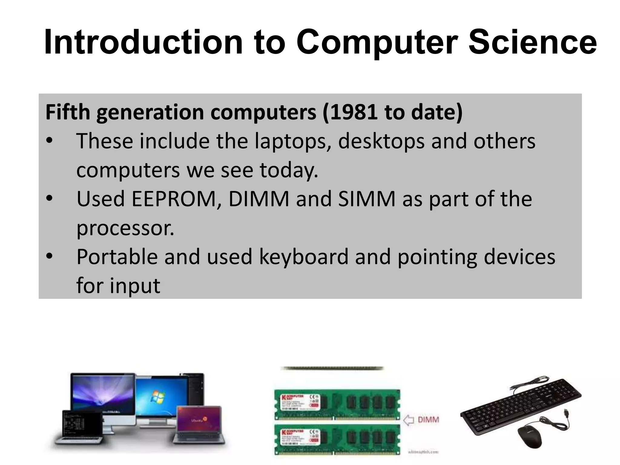 Introduction to computer science | PPTX