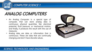 INTRODUCTION TO COMPUTER SCIENCE.pptx | Computing | Technology & Computing