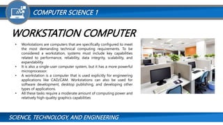 INTRODUCTION TO COMPUTER SCIENCE.pptx | Computing | Technology & Computing