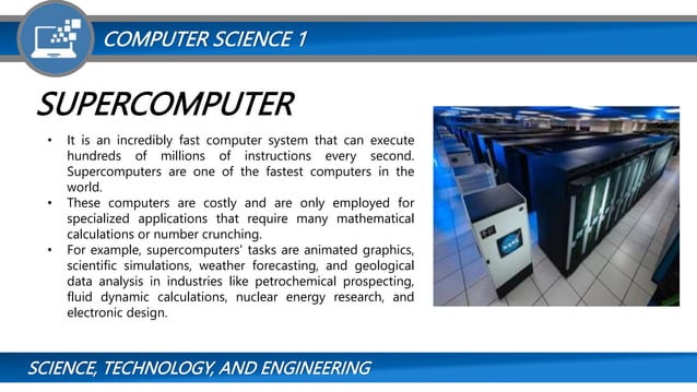 INTRODUCTION TO COMPUTER SCIENCE.pptx | Computing | Technology & Computing