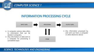 INTRODUCTION TO COMPUTER SCIENCE.pptx | Computing | Technology & Computing