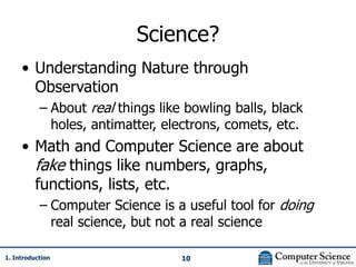 Introduction to Computer Science Lecture | PPT