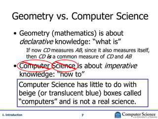 Introduction to Computer Science Lecture | PPT