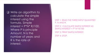 Logic Development and Algorithm. | PDF