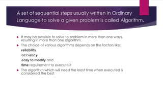 Logic Development and Algorithm. | PDF