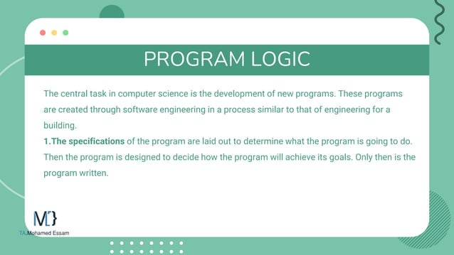 Introduction to computer science ch3 programming | PPT