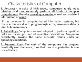 Introduction to computers MRS. SOWMYA JYOTHI | PPT