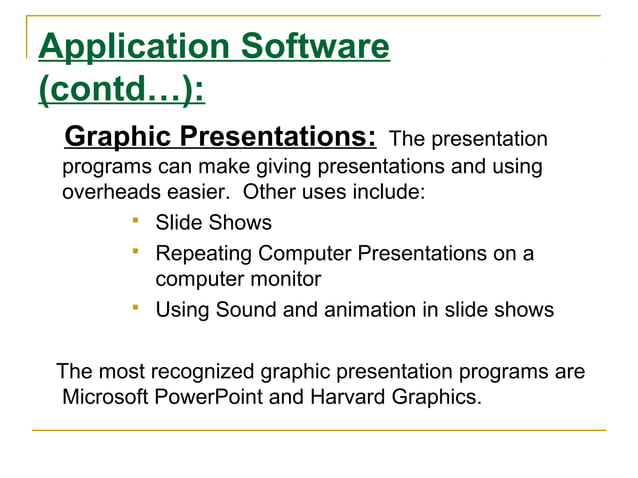 Introduction To Computer Software Ppt