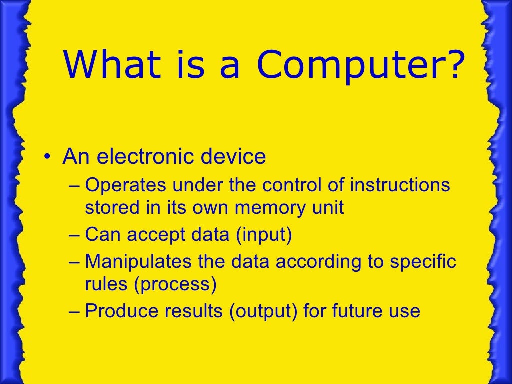 Introduction To Computers