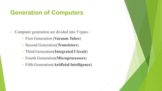 Generation of computer Lecture no 2 | PPT