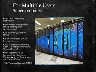 Types of Computers | PPT