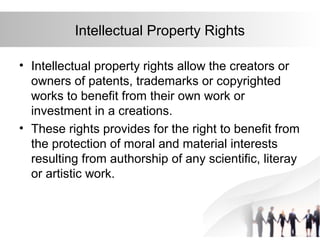 Introduction to concept behind WIPO | PPT