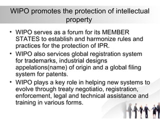 Introduction to concept behind WIPO | PPT