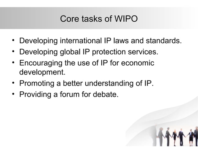 Introduction to concept behind WIPO | PPT
