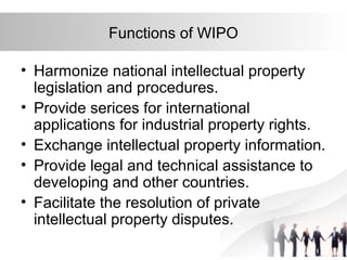 Introduction to concept behind WIPO | PPT