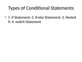 Introduction to Conditional Statements.pptx