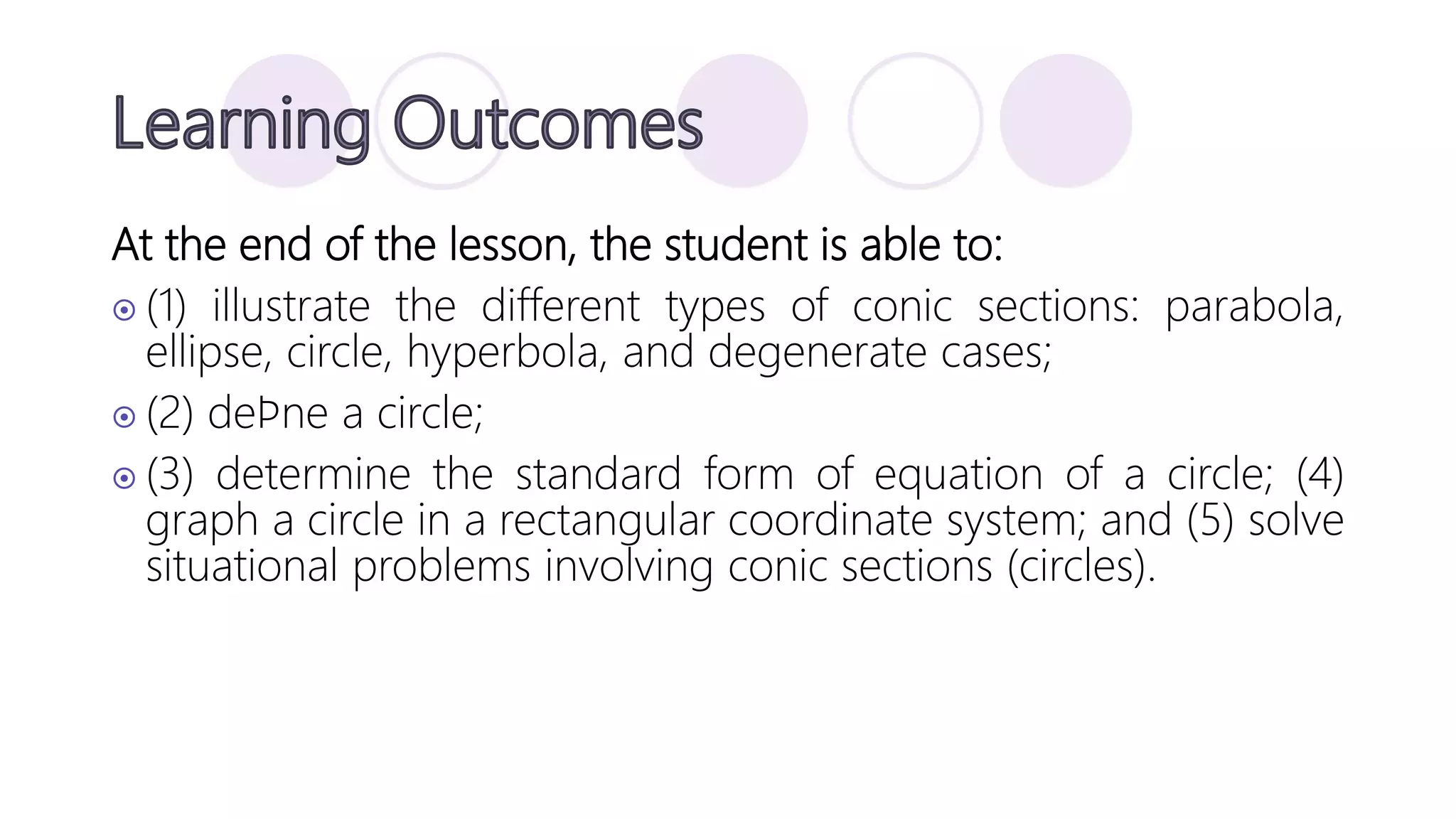 Introduction to conic sections | PPTX | Physics | Science