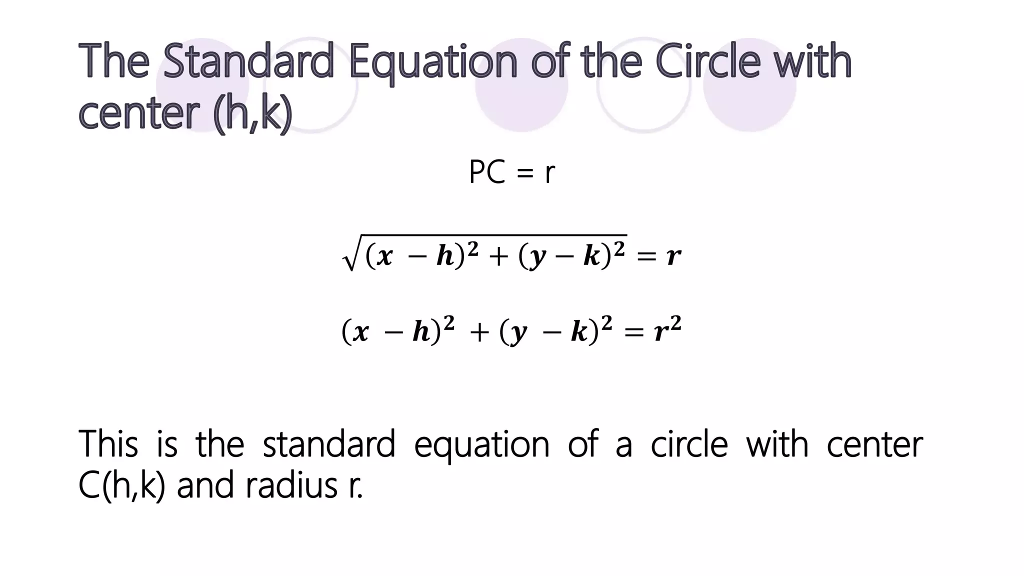 Introduction to conic sections | PPTX