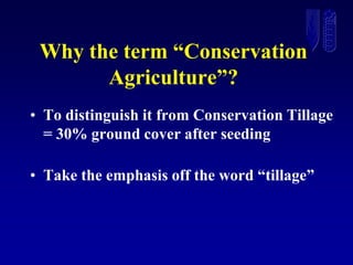 Introduction to Conservation Agriculture | PPTX