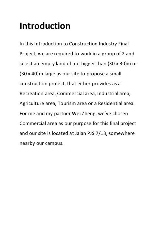 Introduction To Construction Industry Introduction To Construction Industry