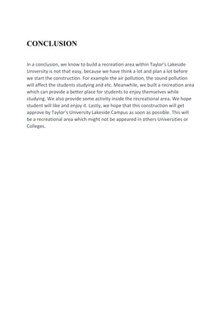 Introduction to construction industry final project (project brief) | PDF