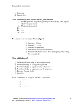 Introduction To Consultancy New Doc