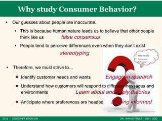 INTRODUCTION TO CONSUMER BEHAVIOR | PPT