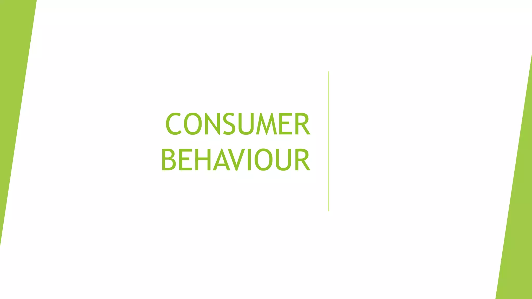 Unit 1 Introduction to Consumer Behavior | PPTX