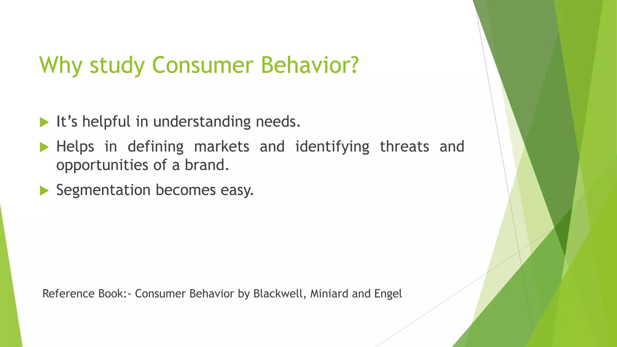 Unit 1 Introduction to Consumer Behavior | PPTX