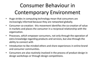 Introduction to consumer behaviour | PPT