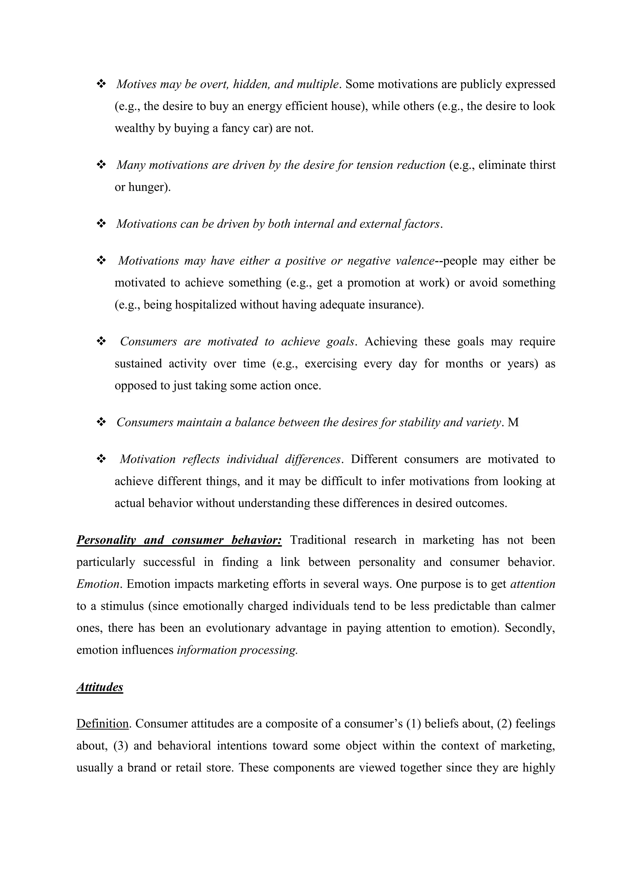 Introduction to consumer buying behaviour | DOCX