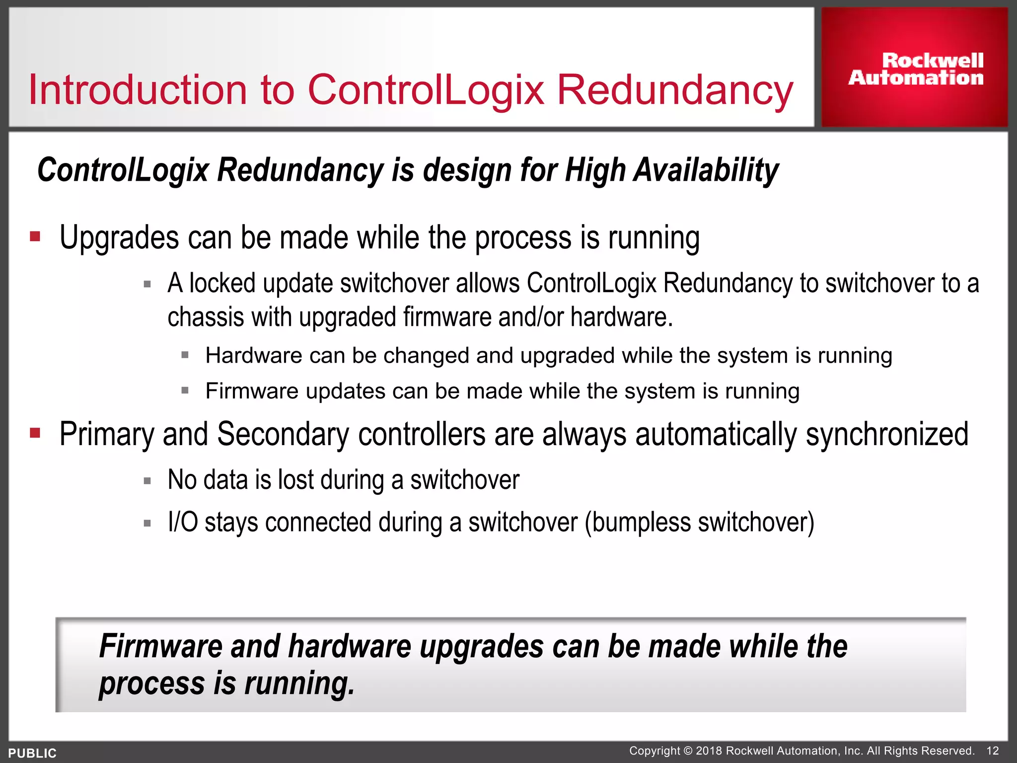 Introduction To Controllogix Redundancy Customer Presentation Pptx Computer Networking Computing