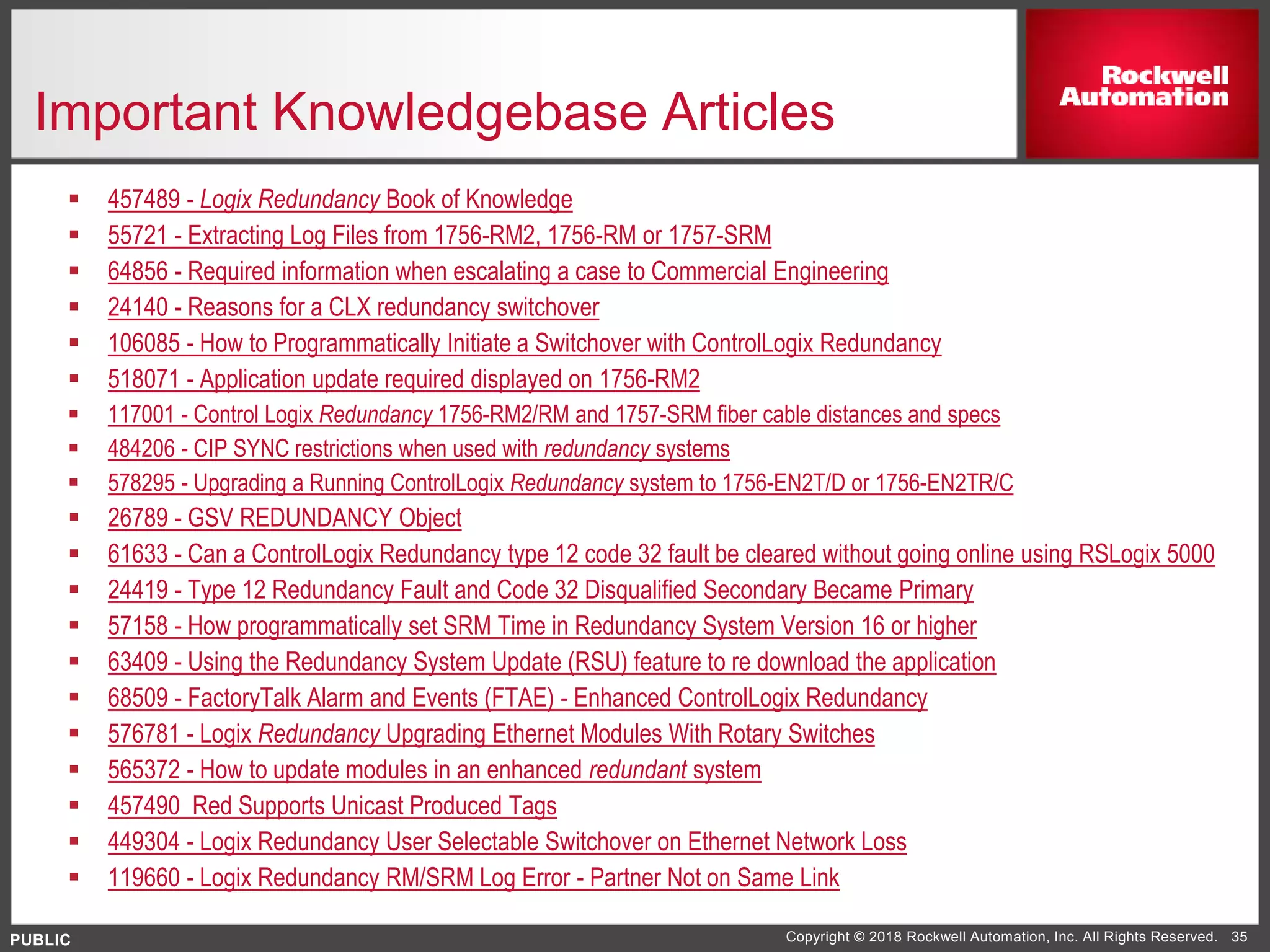 Introduction To Controllogix Redundancy Customer Presentation Pptx Computer Networking Computing