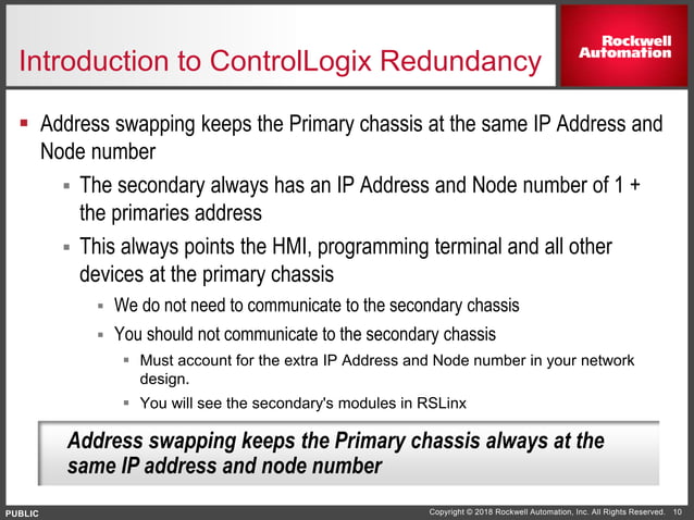 Introduction To Controllogix Redundancy Customer Presentation Pptx Computer Networking Computing