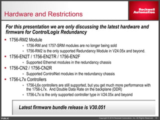 Introduction to ControlLogix Redundancy Customer Presentation.pptx | Computer Networking | Computing