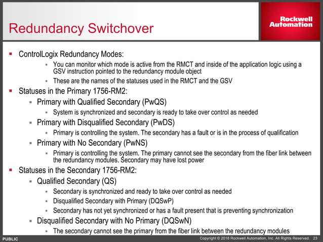 Introduction to ControlLogix Redundancy Customer Presentation.pptx | Computer Networking | Computing