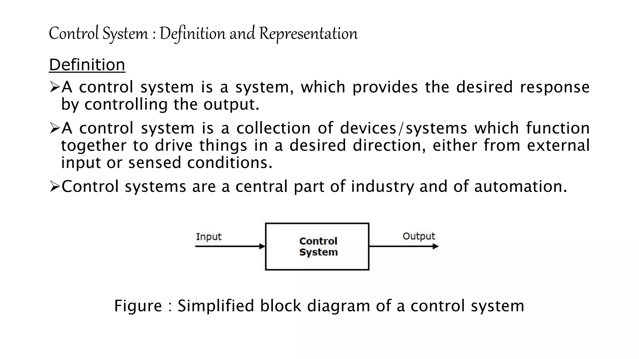 Introduction to control system 1 | PPTX