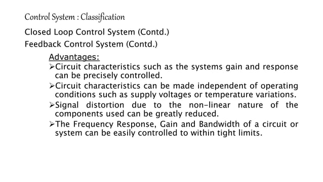 Introduction to control system 1 | PPTX