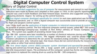 Introduction to Digital Computer Control System | PPTX