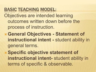 Introduction to concepts of teaching and learning | PPTX